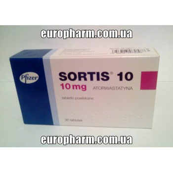 Самая низкая цена Сортис 10мг (30шт). Купить Сортис цена
